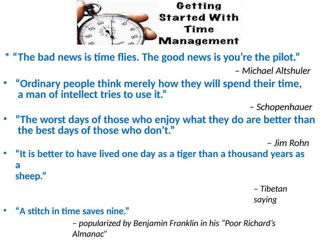 Time management Unit 5 soft skills explanation deep | PPT