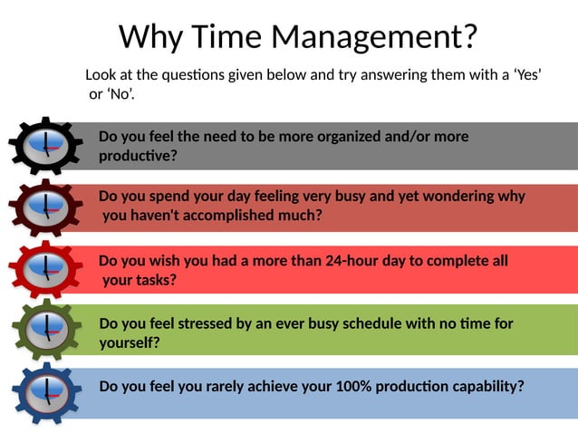 Time management Unit 5 soft skills explanation deep | PPT