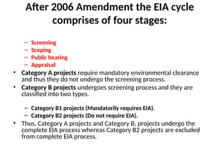Implementaion of EIA Organisation helping in controlling pollution | PPT