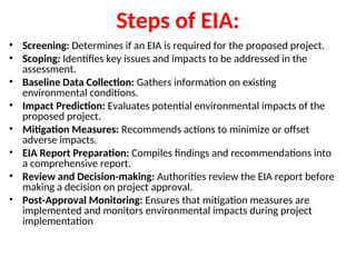 Implementaion of EIA Organisation helping in controlling pollution | PPT