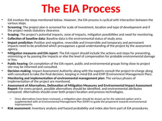 Implementaion of EIA Organisation helping in controlling pollution | PPT