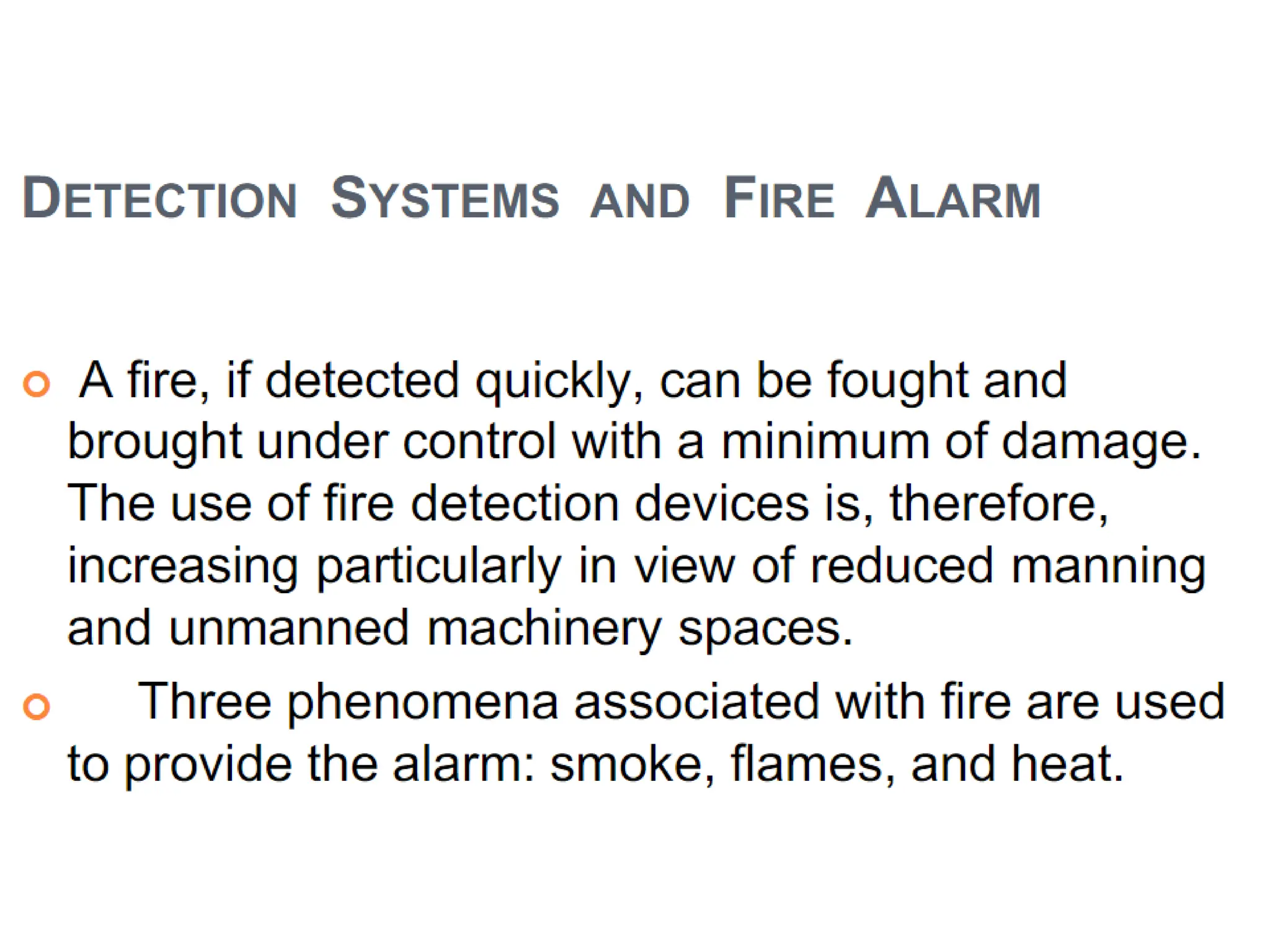 UNIT-5 Fire prevention and control systems – Fire alarms – Electrical ...