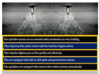 UNIT-5 Fire prevention and control systems – Fire alarms – Electrical ...