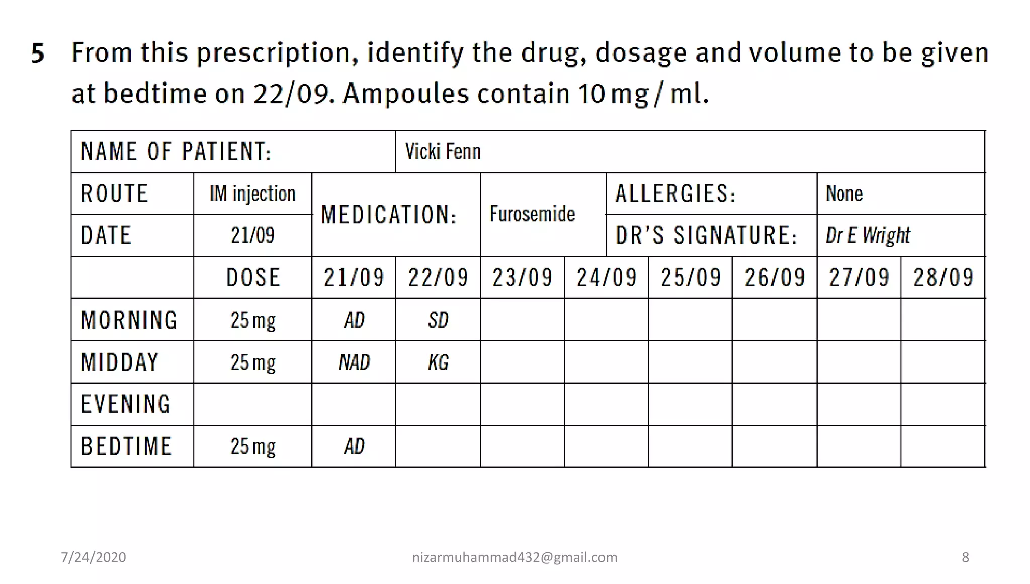 Dose calculations- injections for nurses and pharmacists | PPTX