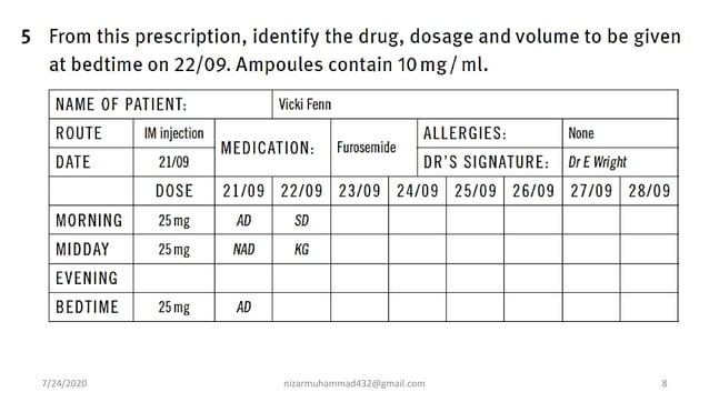 Dose calculations- injections for nurses and pharmacists | PPTX ...