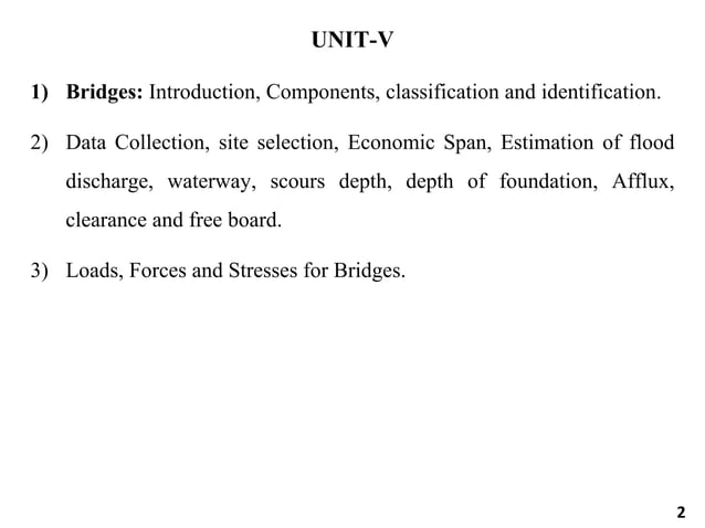 unit-5-bridge-engg-components-classification-data-collection-site ...