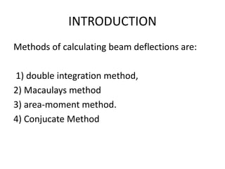 Unit 5 - deflection of beams and columns | PPTX