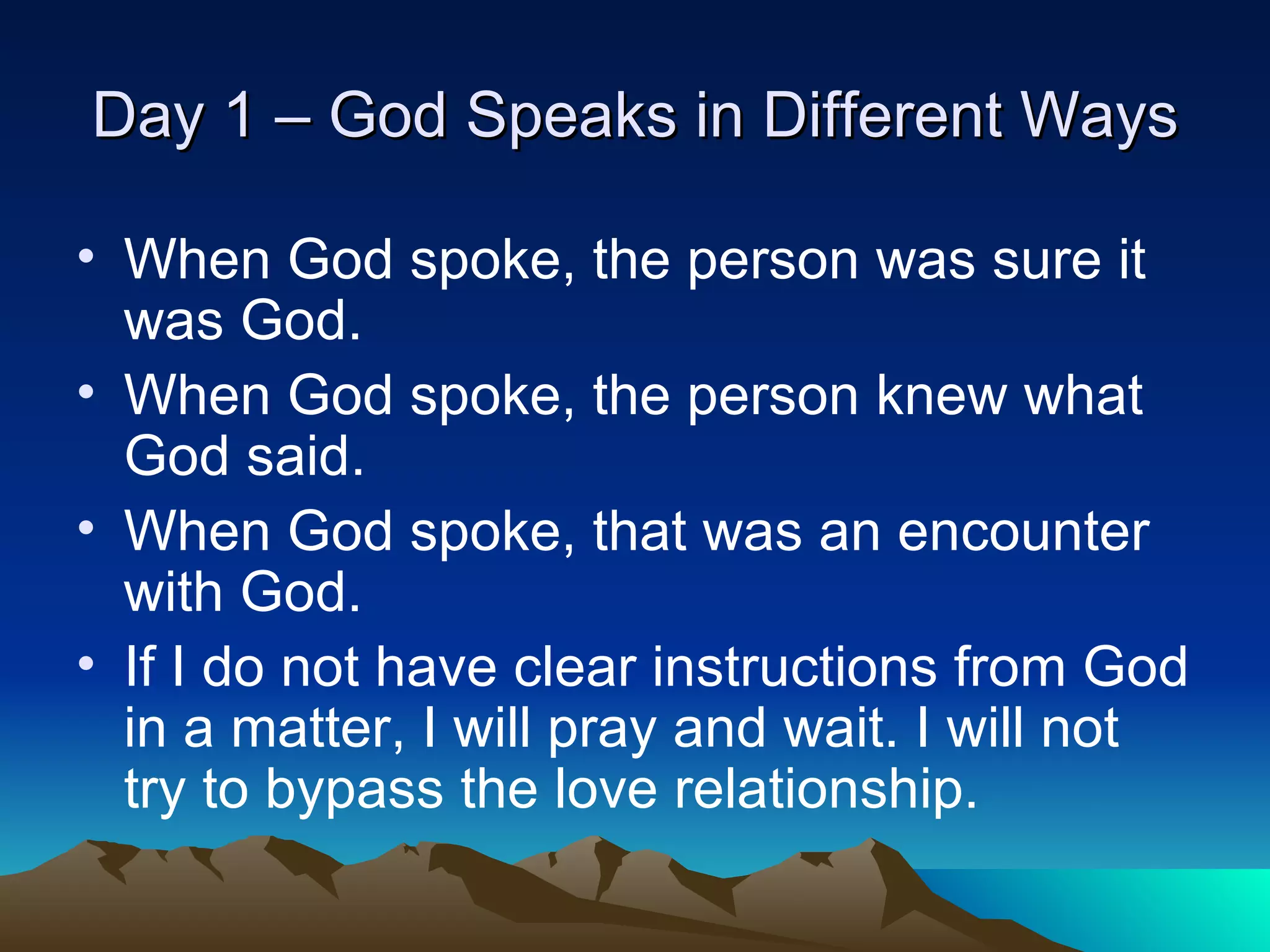 Unit 5 – God Speaks, Part I | PPT | Christianity | Religion & Spirituality