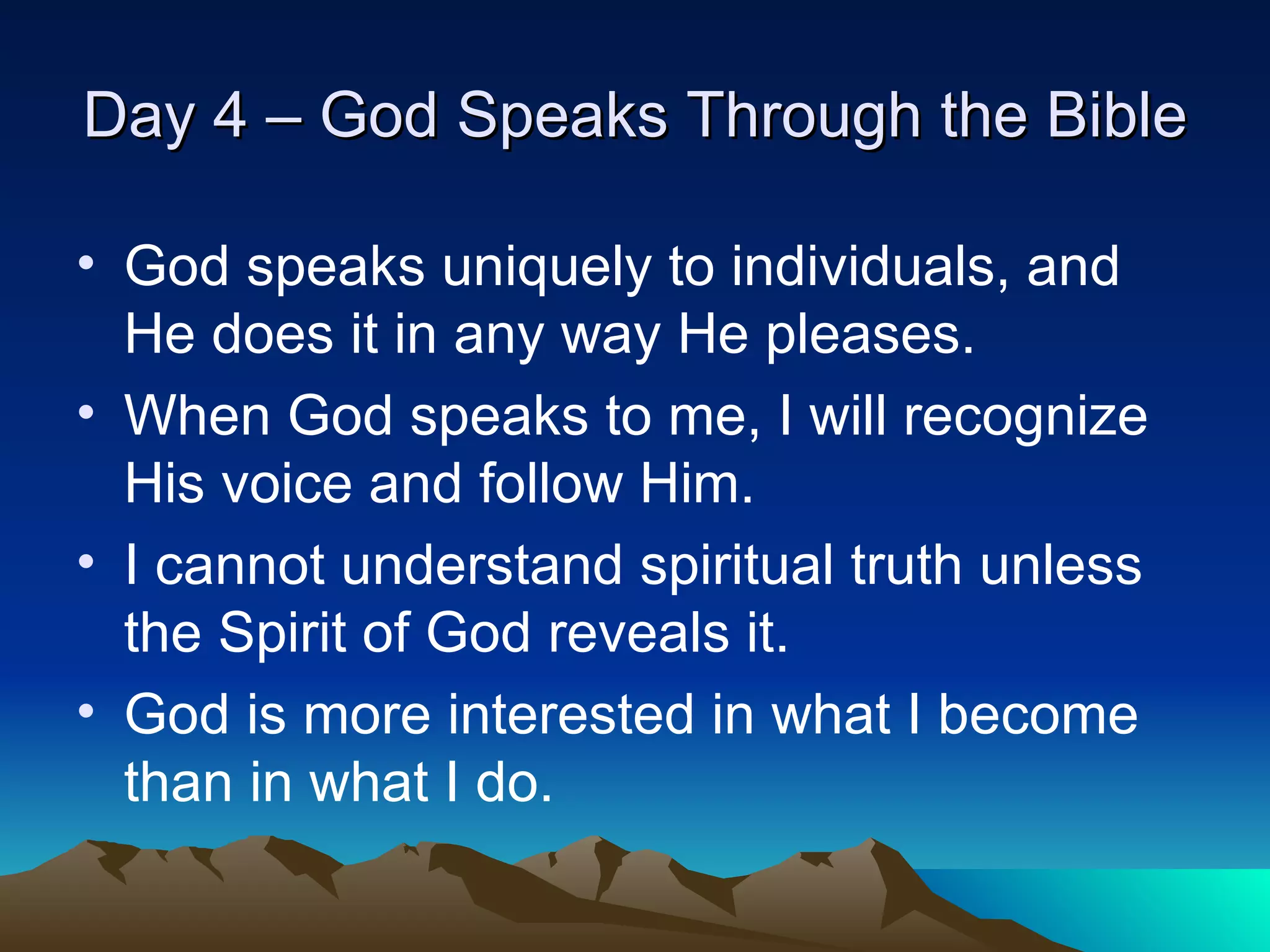 Unit 5 – God Speaks, Part I | PPT