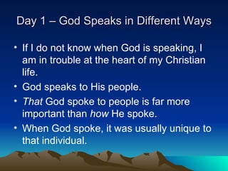 Unit 5 – God Speaks, Part I | PPT