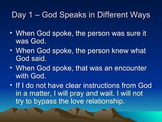 Unit 5 – God Speaks, Part I | PPT