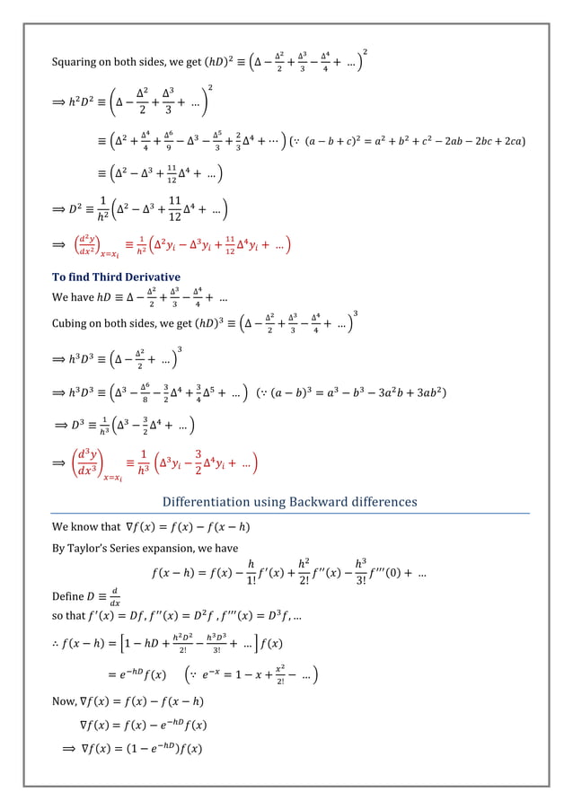 numerical differentiation&integration | PDF