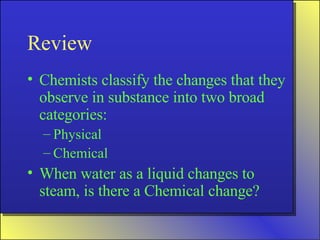 Unit 5 Part 1 - Chemical Change | PPT