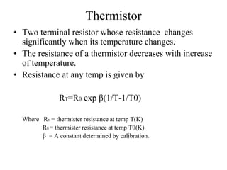 Unit 5 part 2 of transducers and it's importance | PPT