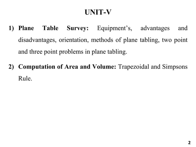 unit-5-plane-table-survey-orientation-radiation-intersection-traversing ...