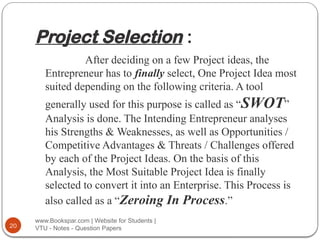 Unit-5-Preparation-of-Project.pptx in EV | PPT