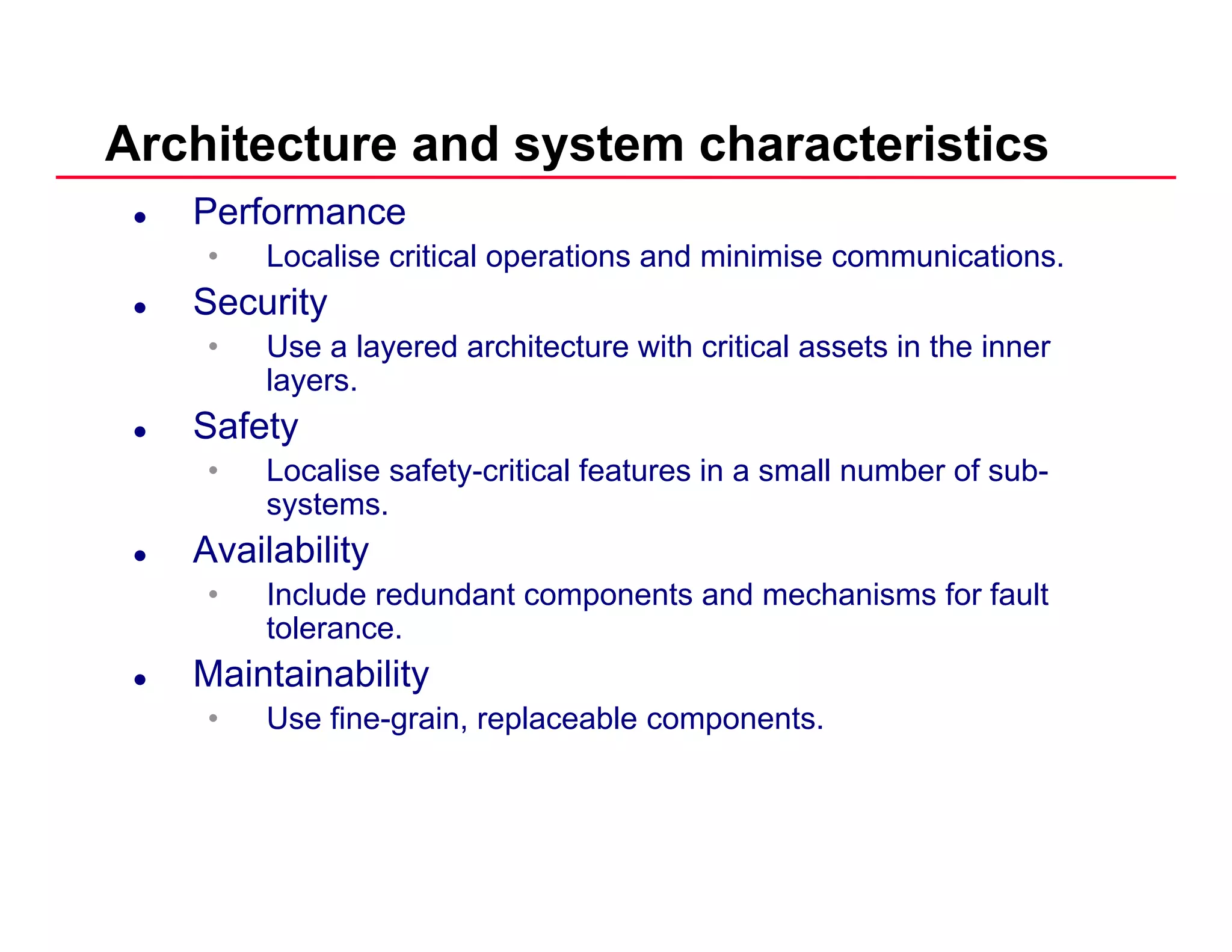 Unit 5- Architectural Design in software engineering | PDF