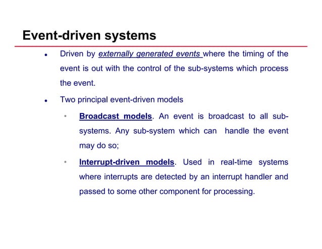 Unit 5- Architectural Design in software engineering | PDF