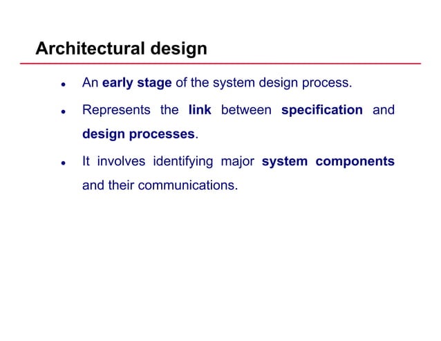Unit 5- Architectural Design in software engineering | PDF