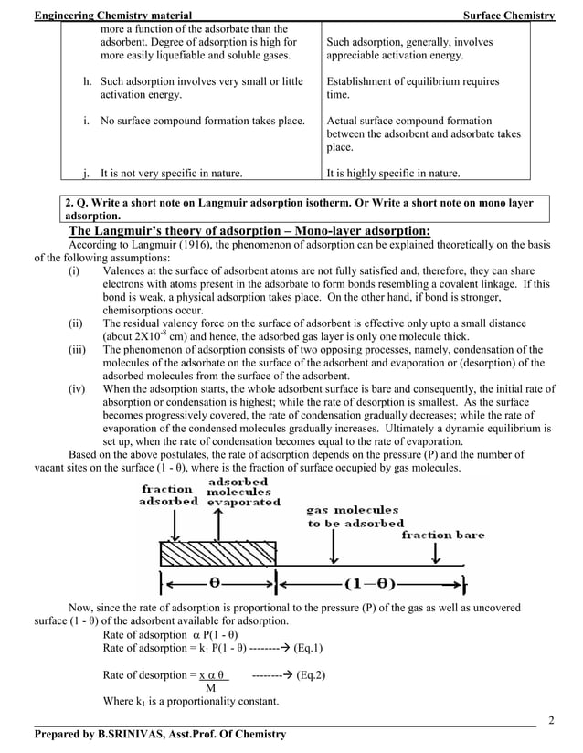 Unit 5-surfacechemistry | PDF