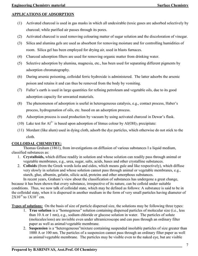 Unit 5-surfacechemistry | PDF