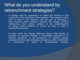 Retrenchment Strategies | PPTX
