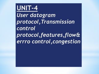 COMPUTER NETWORKS UNIT 4 | PPT