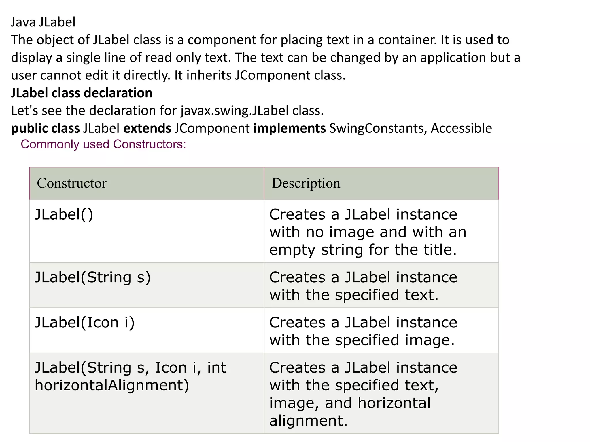 Awt Swing Layout Managers Pptx Programming Languages Computing