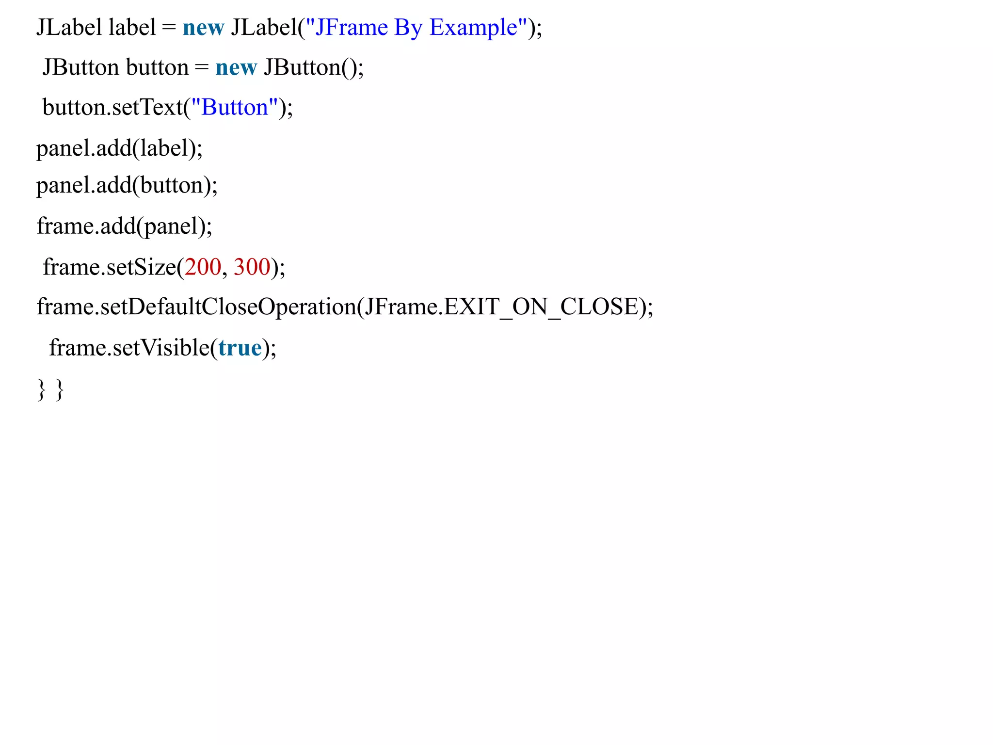 Awt, Swing, Layout managers | PPTX | Programming Languages | Computing