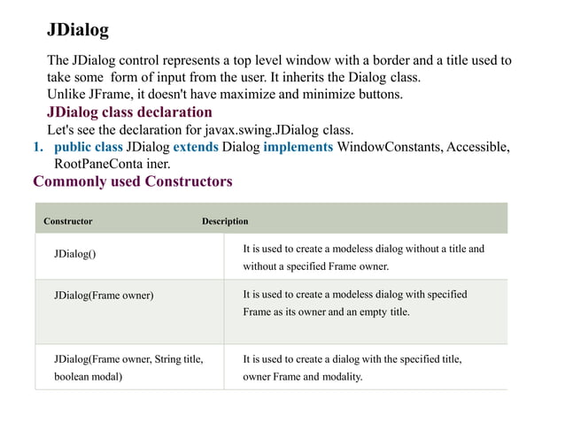 Awt Swing Layout Managers Pptx Programming Languages Computing