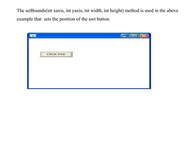 Awt Swing Layout Managers Pptx Programming Languages Computing