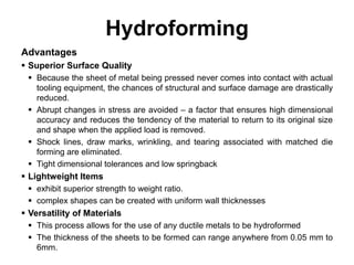 Unit 5B High Velocity Forming Methods | PPTX