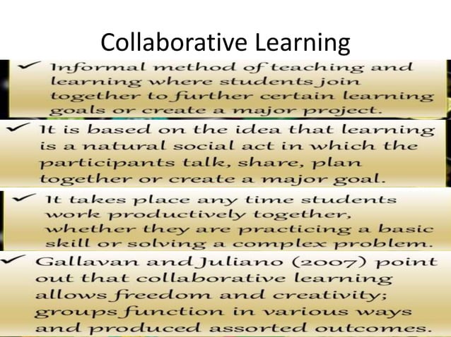 Unit 5.collaborative learning | PPT