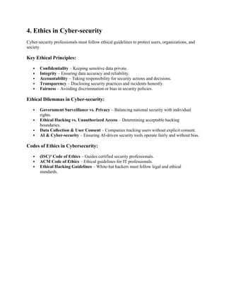 Unit-5 cyber security.future use and conclusion | DOCX