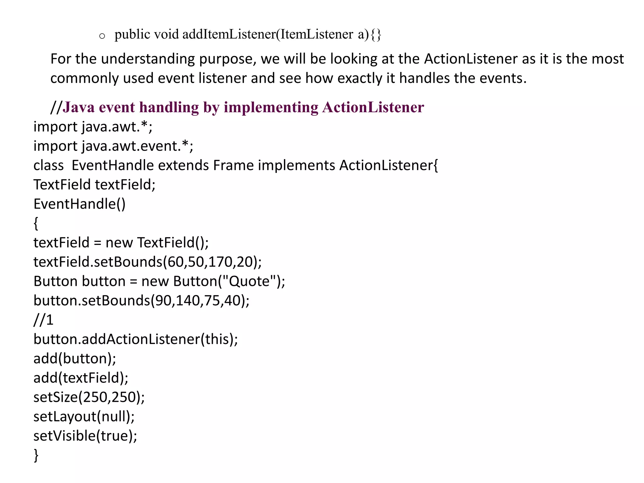 Event handling | PPTX