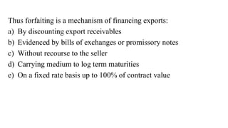 Unit 5 Factoring and Forfaiting - FIS | PPT