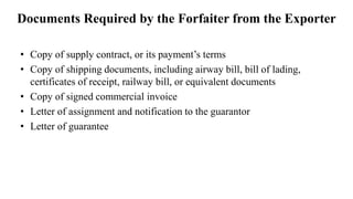 Unit 5 Factoring and Forfaiting - FIS | PPT