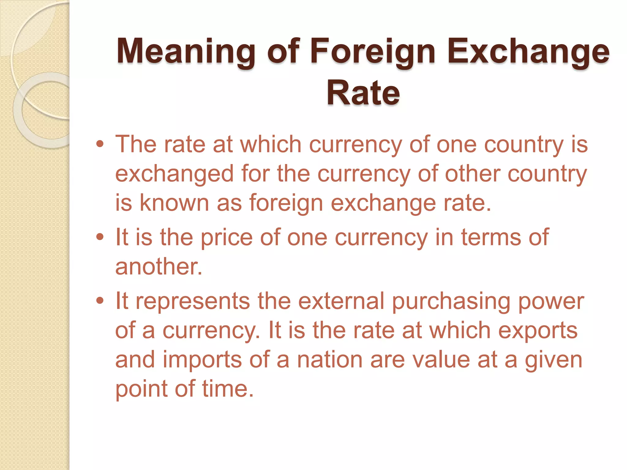 Unit 5 Foreign Exchange Rate | PPT