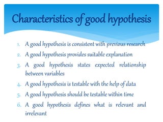 Unit 5 formulation of research question & hypothesis | PPT