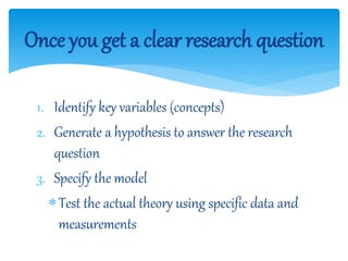 Unit 5 formulation of research question & hypothesis | PPT