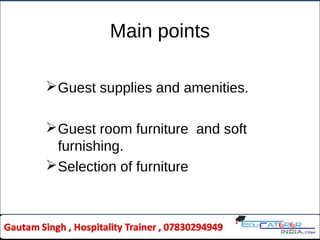 furniture-fixtures -furnishing accessories guest-supplies amenities-in ...