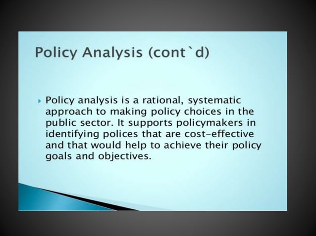 Unit 5 guidlines for policy analysis (mha) | PPT
