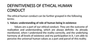 UNIT-5 IMPLICATIONS OF THE ABOVE HOLISTIC UNDERSTANDING OF HARMONY ON ...