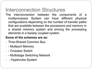 Unit 5 lect-3-multiprocessor | PPTX