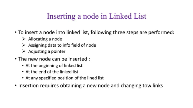 Unit 5 linked list | PPT