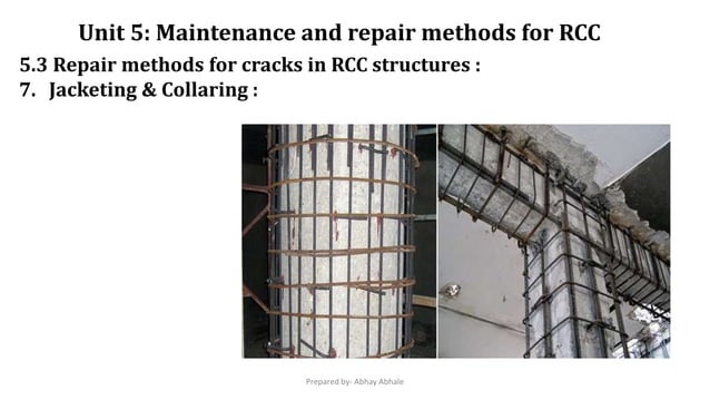 Unit 5 maintenance and repair methods for rcc mrs | PPT | Home ...