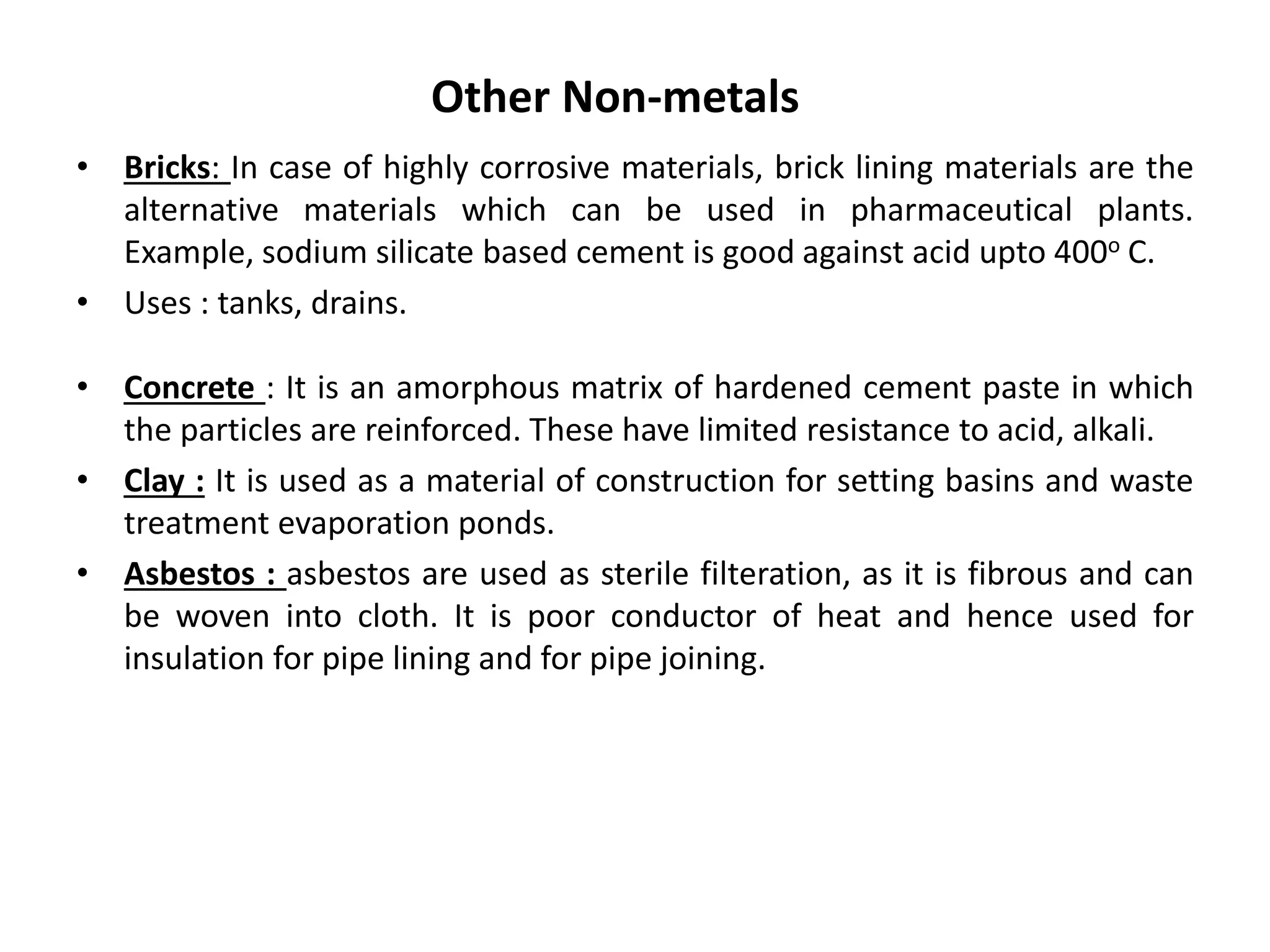 Unit-5 Materials for plant construction (Metals and Nonmetals ).pptx