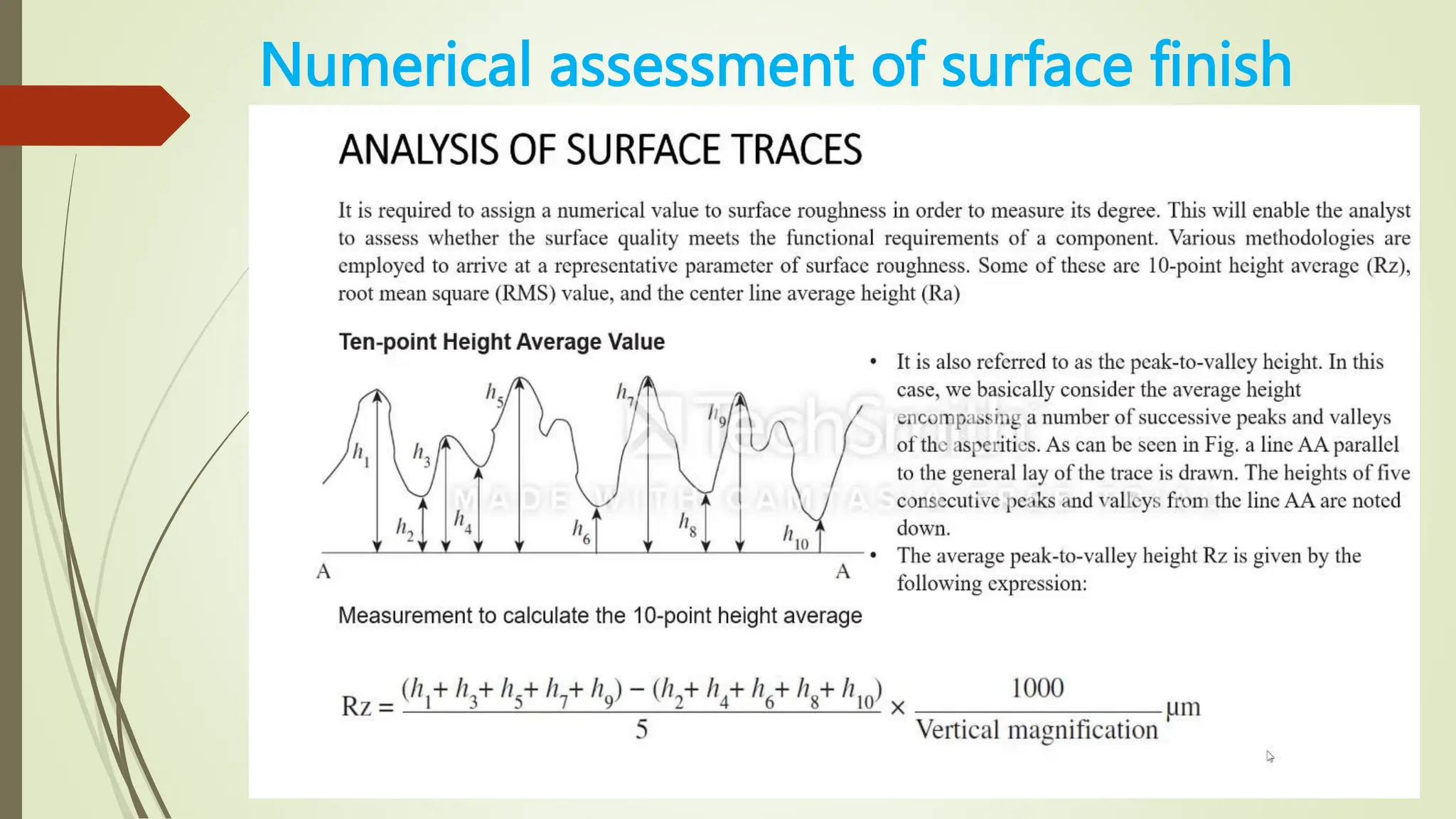 SURFACE ROUGHNESS MEASUREMENT. -PPTS.pptx