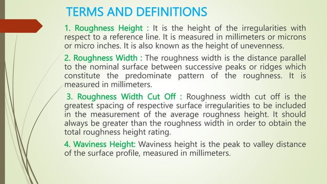SURFACE ROUGHNESS MEASUREMENT. -PPTS.pptx | Physics | Science