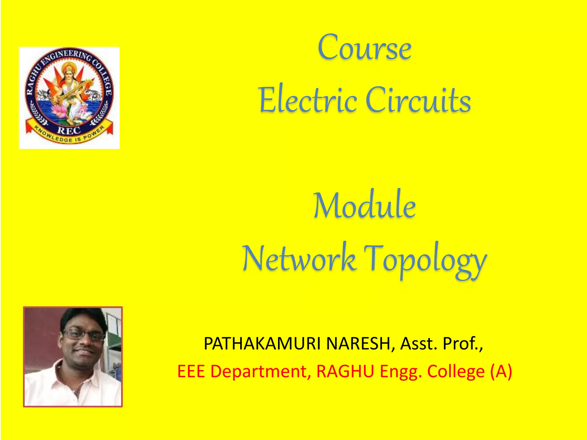 Electrical Network Topology | PPTX